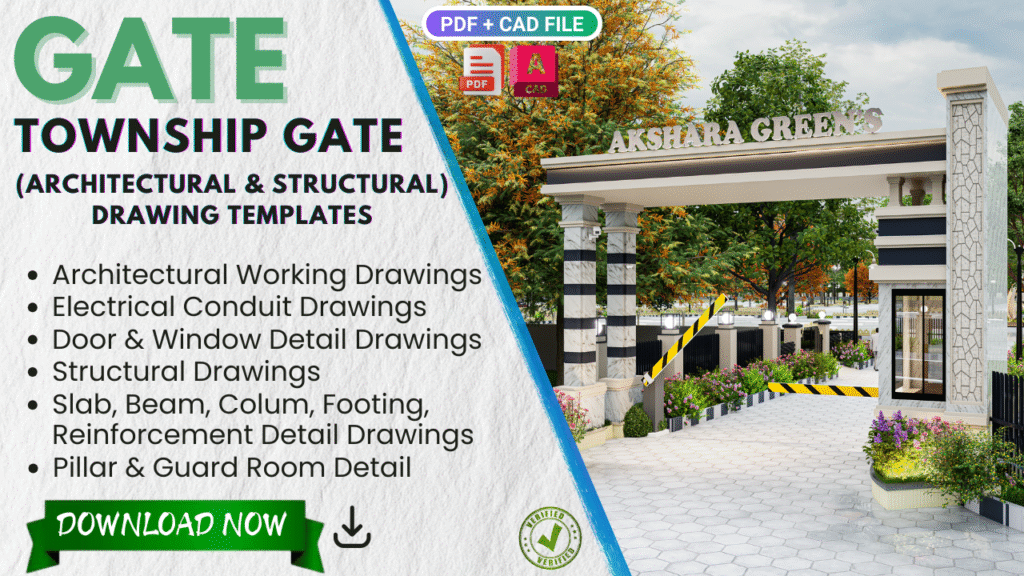 Boundary Wall Detail Drawing Templates